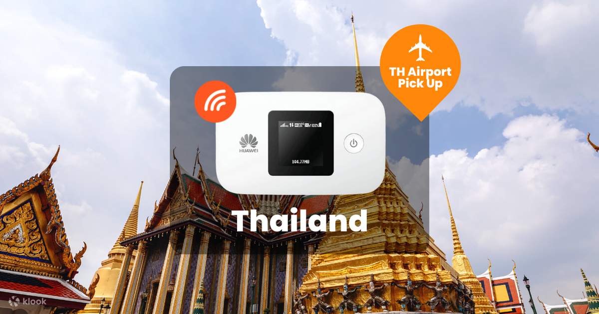 Portable 4G Wifi Rental (Airport Pick Up) for Thailand